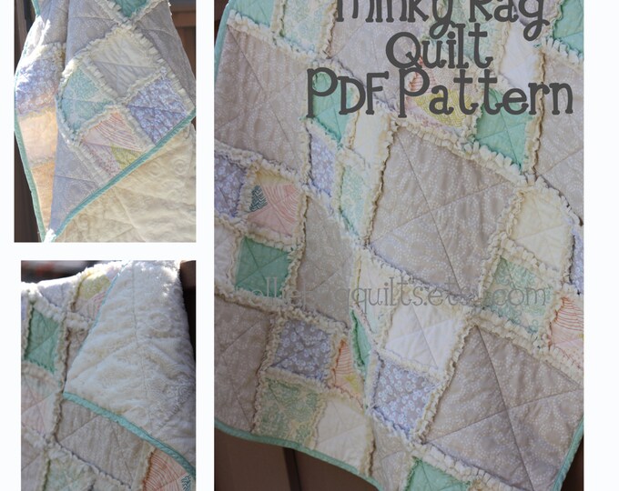 Minky Rag Quilt PDF Pattern Rag Quilt Tutorial - Etsy