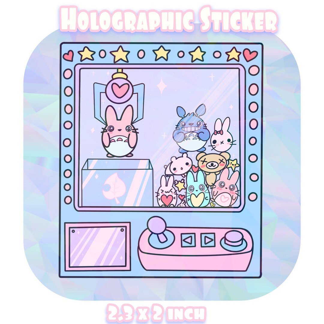 Kawaii Machine Mini Holographic Sticker - Etsy
