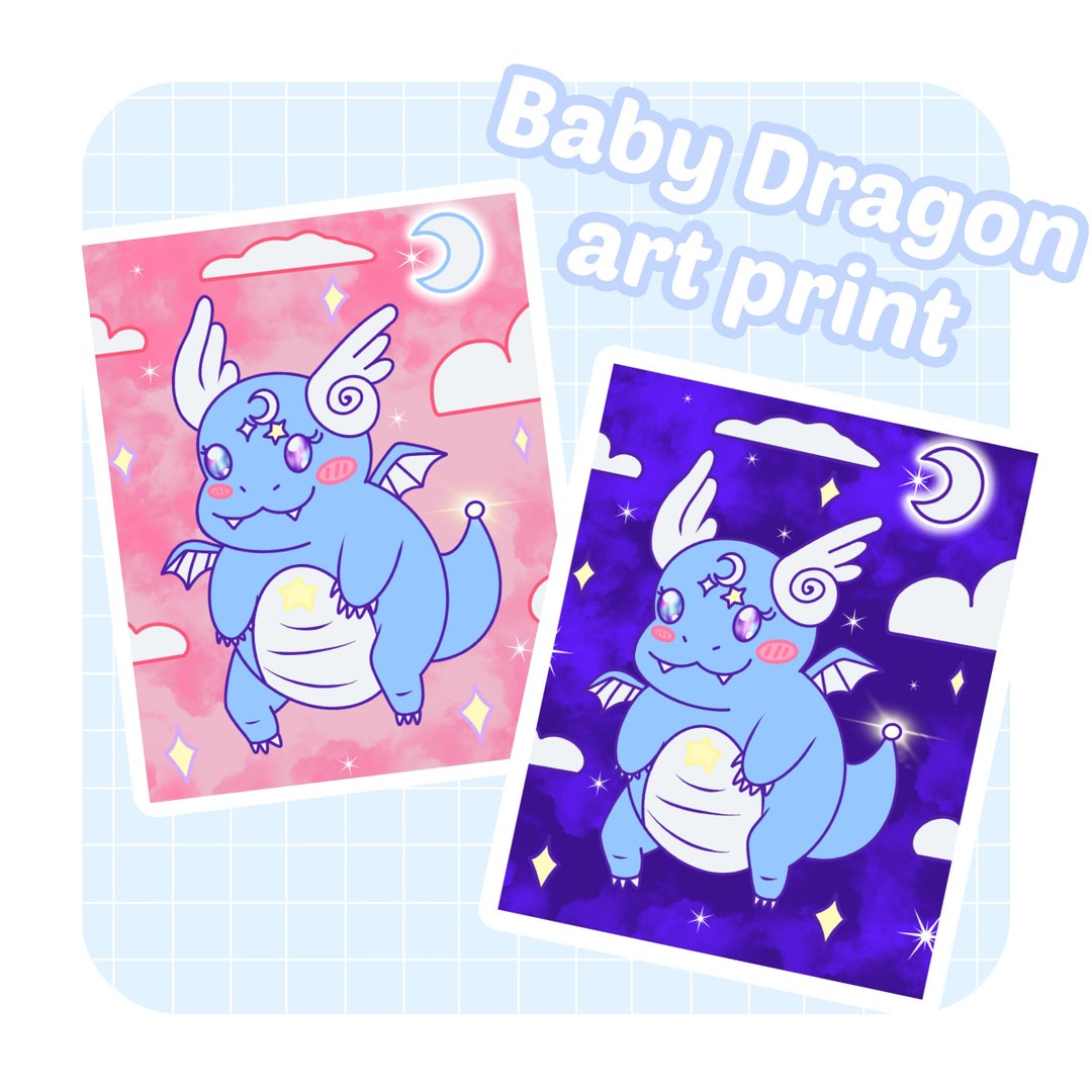 Baby Dragon Art Print - Etsy