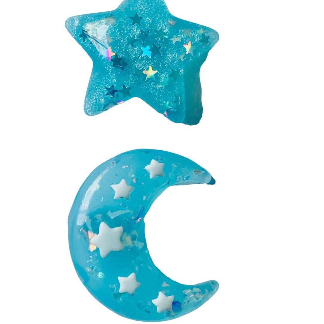 Celestial Magnet Set, Moon and Star Magnets, Celestial Star Set of 2 ...