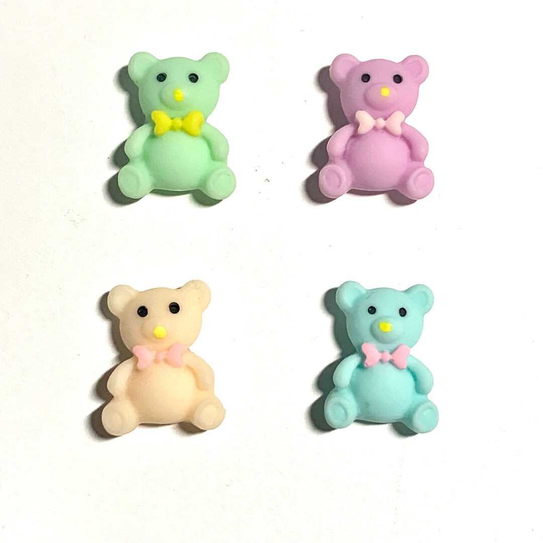 Teddy Bear Magnet Set Mixed Colors Office Magnets Resin Magnets Set of ...