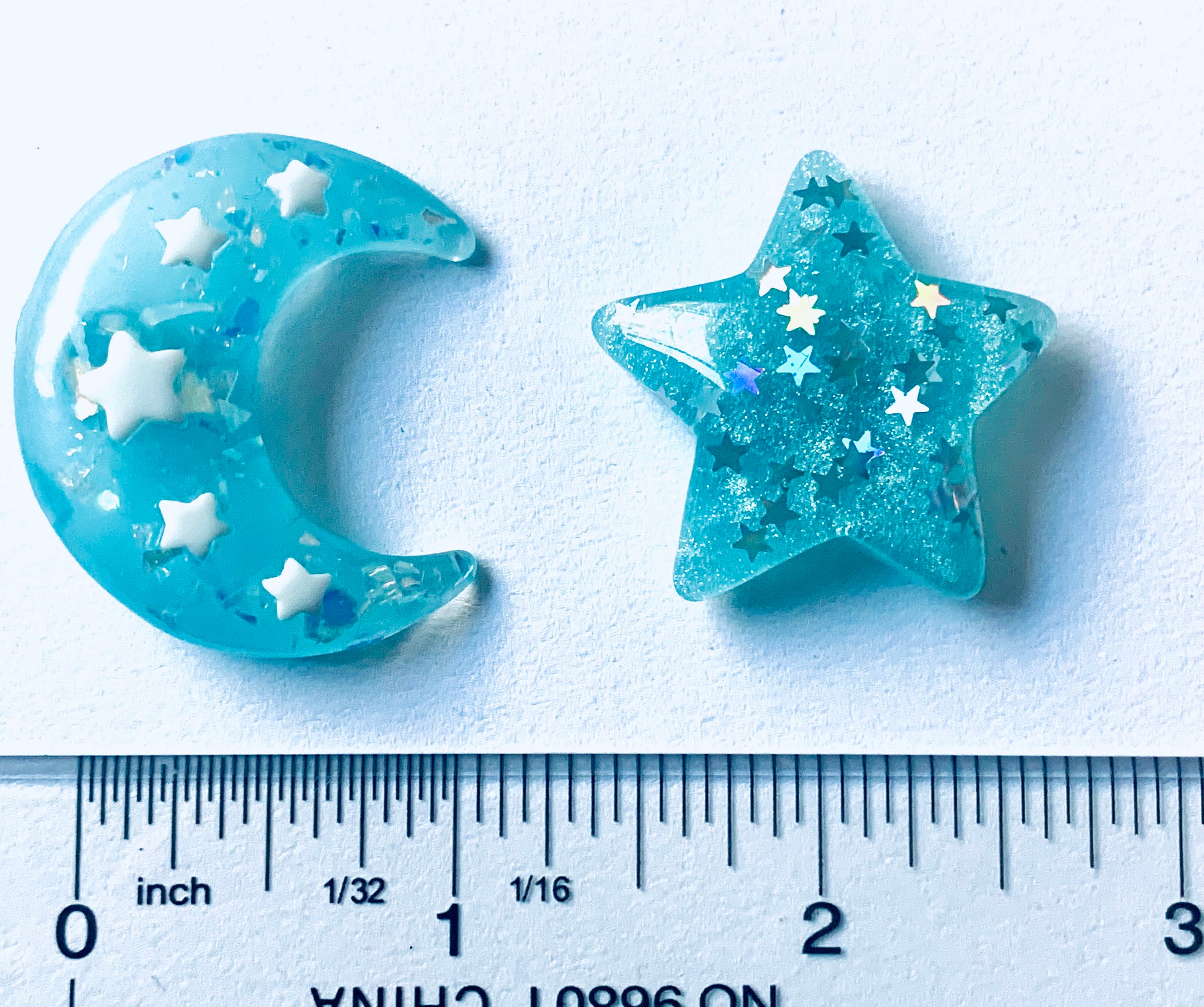Celestial Magnet Set, Moon and Star Magnets, Celestial Star Set of 2 ...
