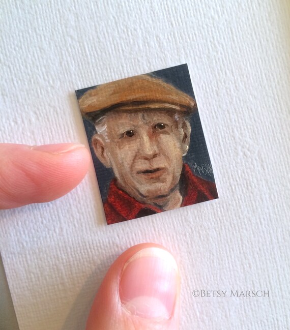Mini Pablo Picasso Portrait Painting Framed | Etsy