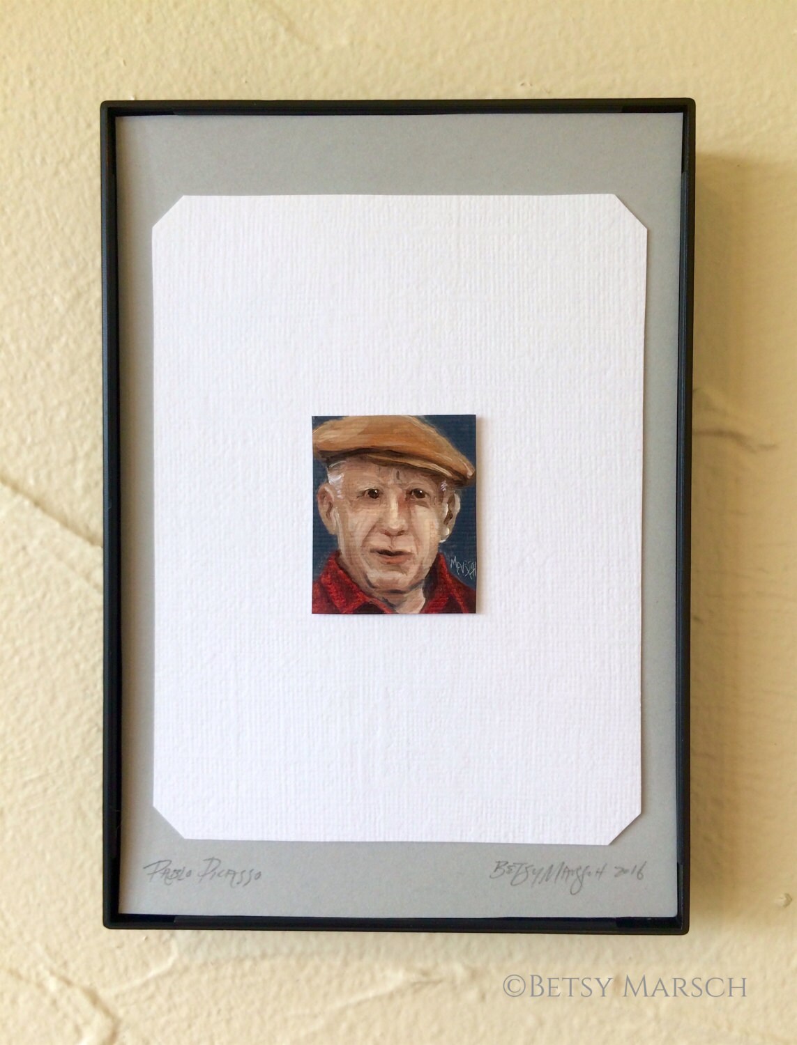 Mini Pablo Picasso Portrait Painting, Framed - Etsy
