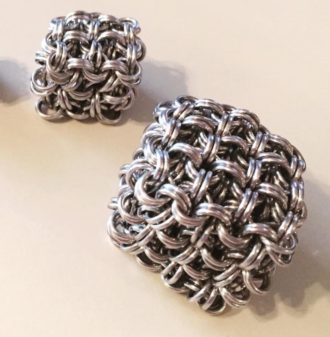 Chainmaille Cube - Jelly Cube, Japanese 8 in 2 - Etsy