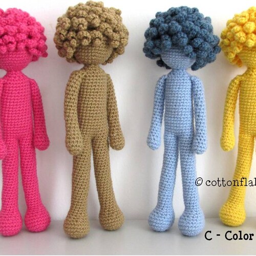 Maria the Square Doll Crochet Amigurumi Pattern by Maria | Etsy