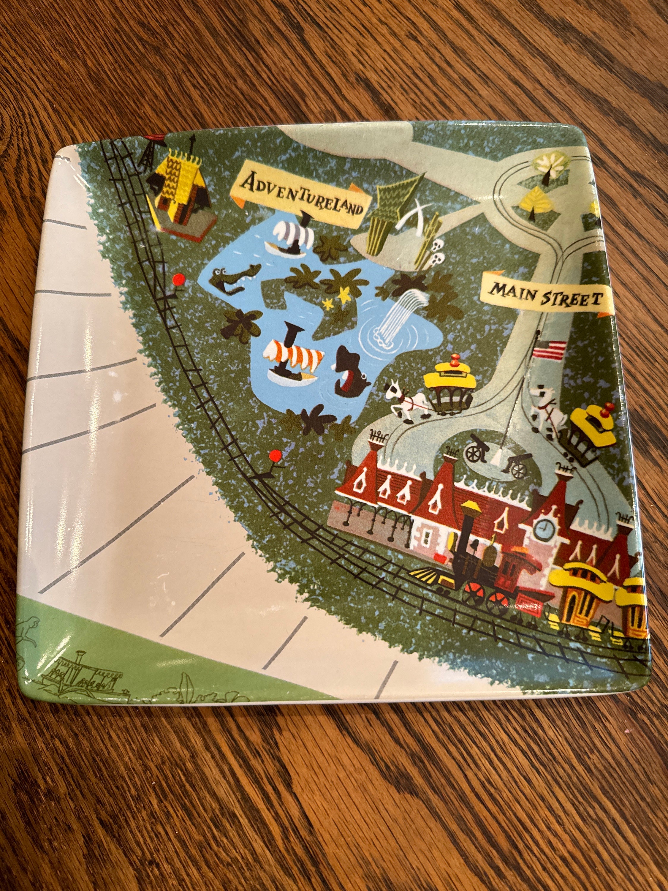 Rare Disneyland Park Map Plates Kevin Kidney and Jody Daily Limited ...