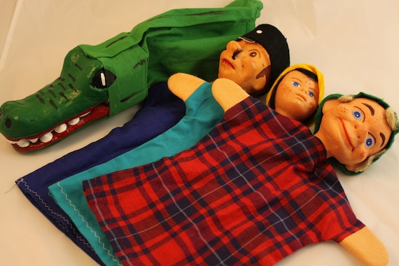 Vintage 1960's Unique Hand Puppets - Etsy