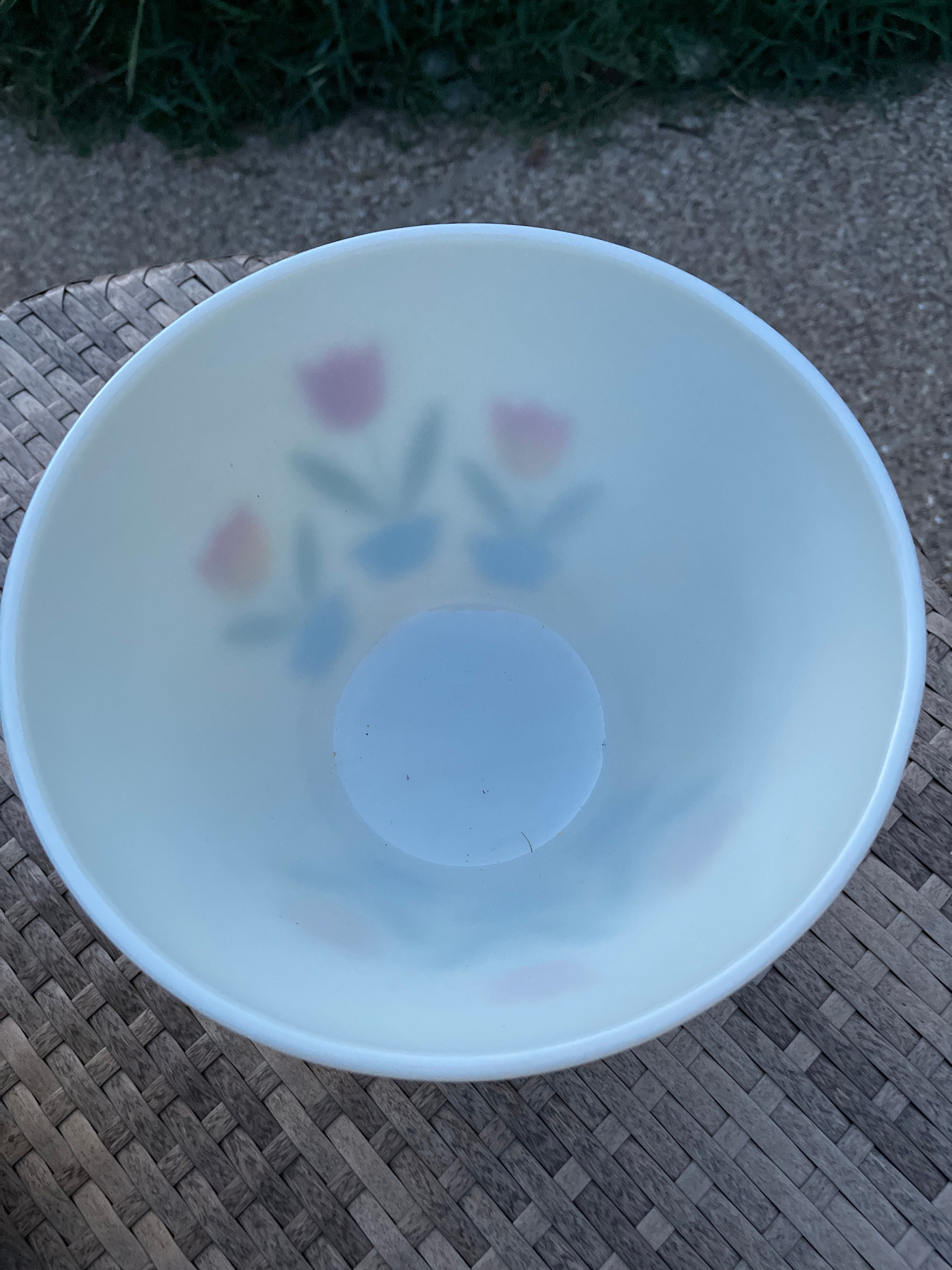 Vintage Fire King Tulip Pattern Mixing Bowl - Etsy
