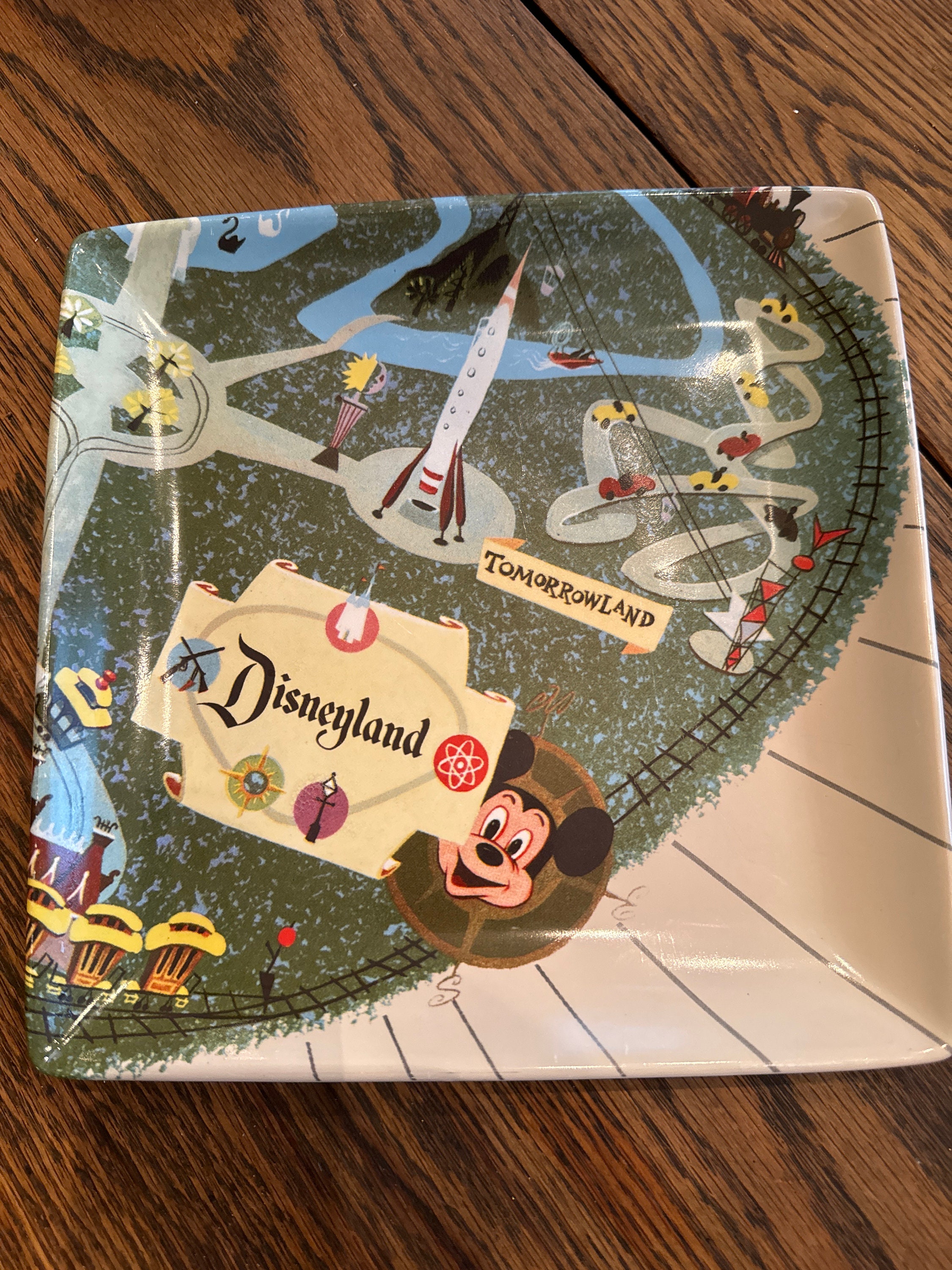 Rare Disneyland Park Map Plates Kevin Kidney and Jody Daily Limited ...