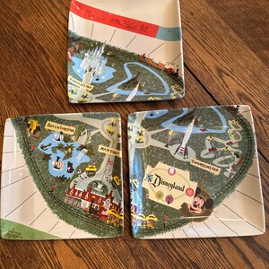 Rare Disneyland Park Map Plates Kevin Kidney and Jody Daily Limited ...