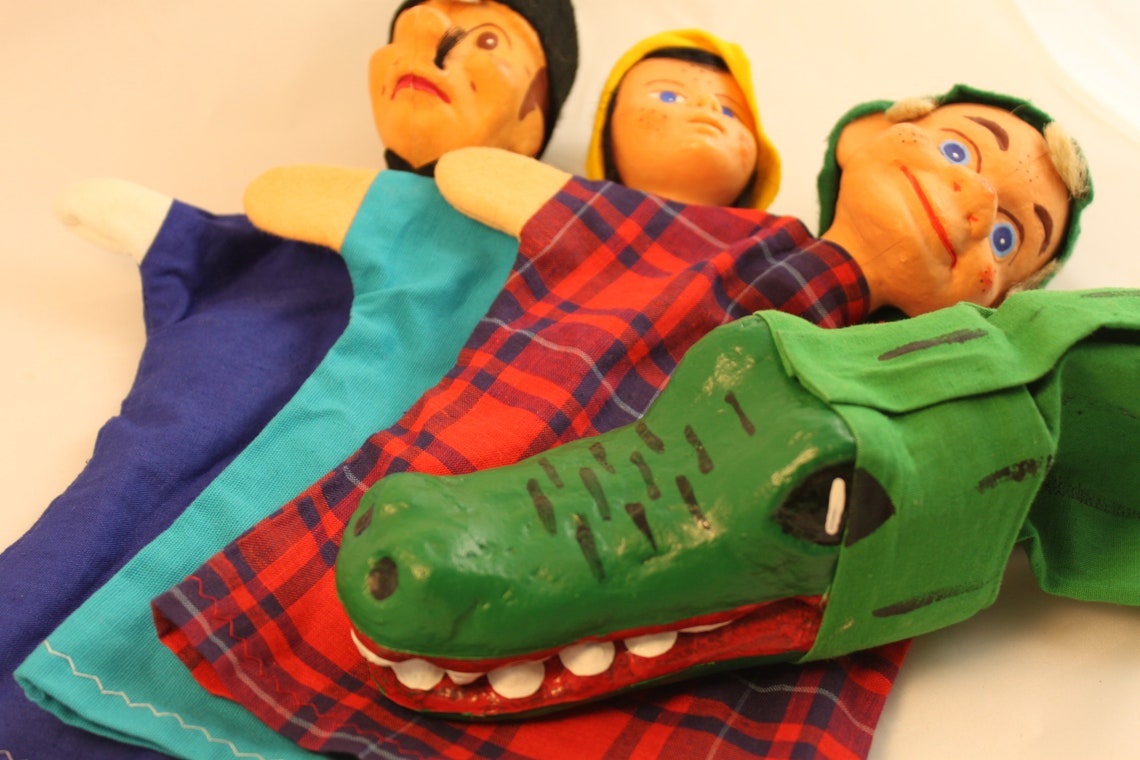 Vintage 1960's Unique Hand Puppets - Etsy