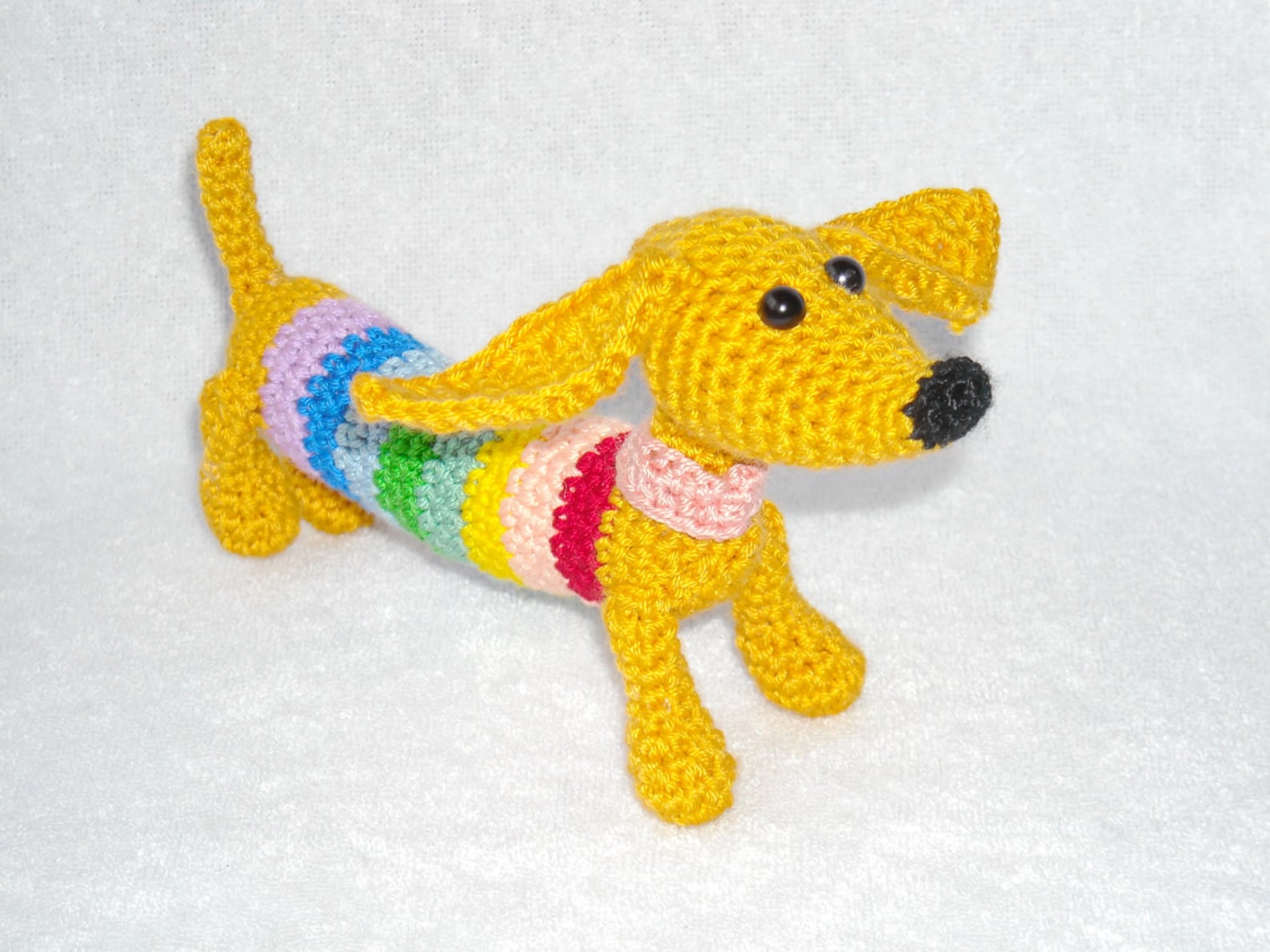 Crochet Amigurumi Dexter Gift Dachshund Stuffed Animal Dog - Etsy