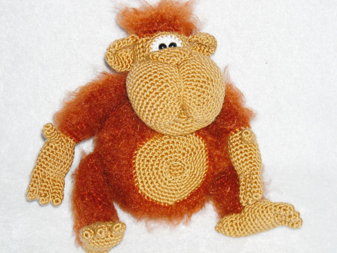 Crochet Monkey Amigurumi Stuffed Monkey Soft Toy Monkey Plush | Etsy