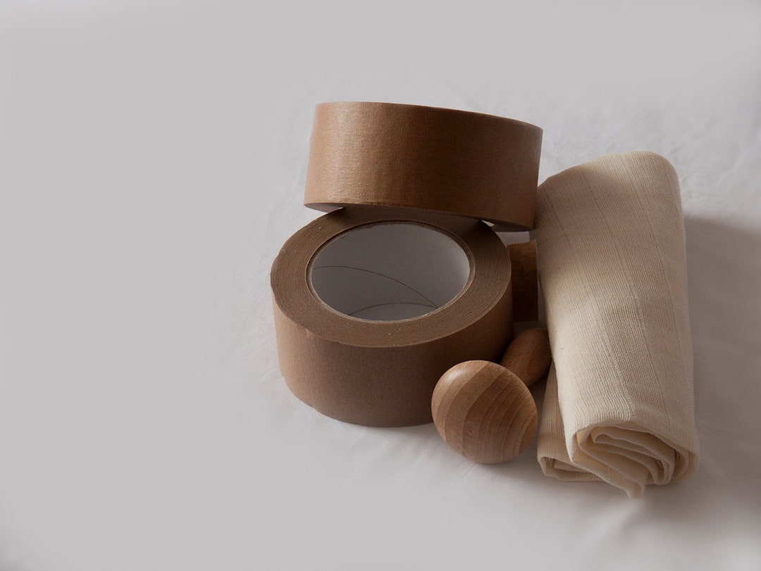 Paper Parcel Tape. Brown Tape Silicone Free Paper. Brown Paper ...