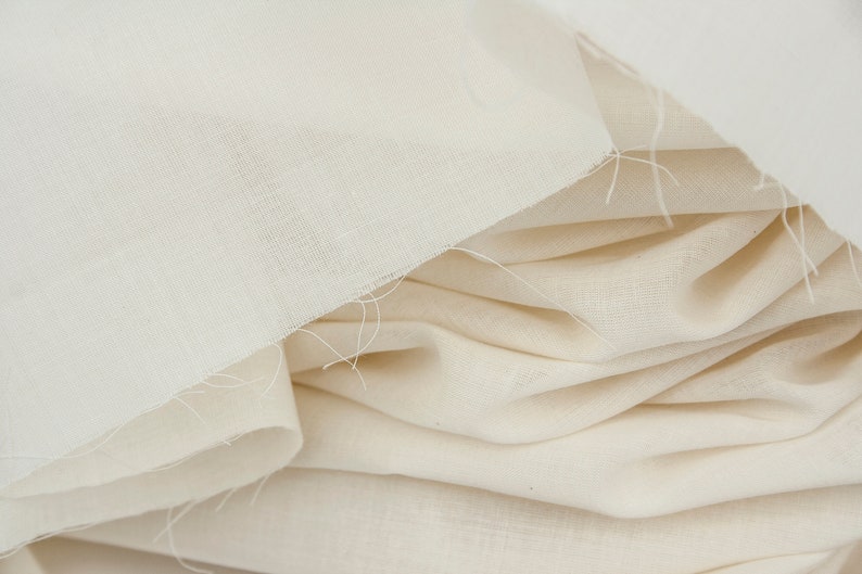 Organic Cotton Batiste Fabric Undyed and Unbleached GOTS - Etsy Sweden