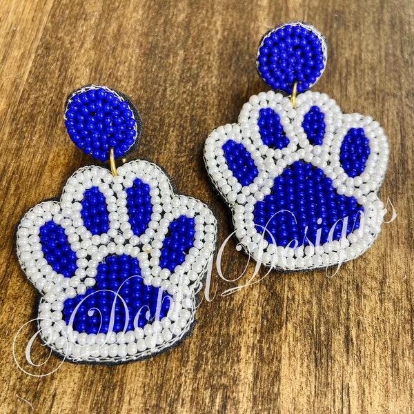 Royal Blue Paw Print - Etsy