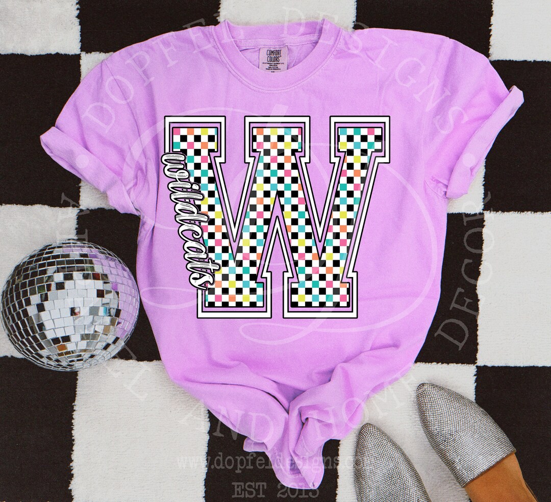 NEON Wildcats Checkered Digital Download - Etsy