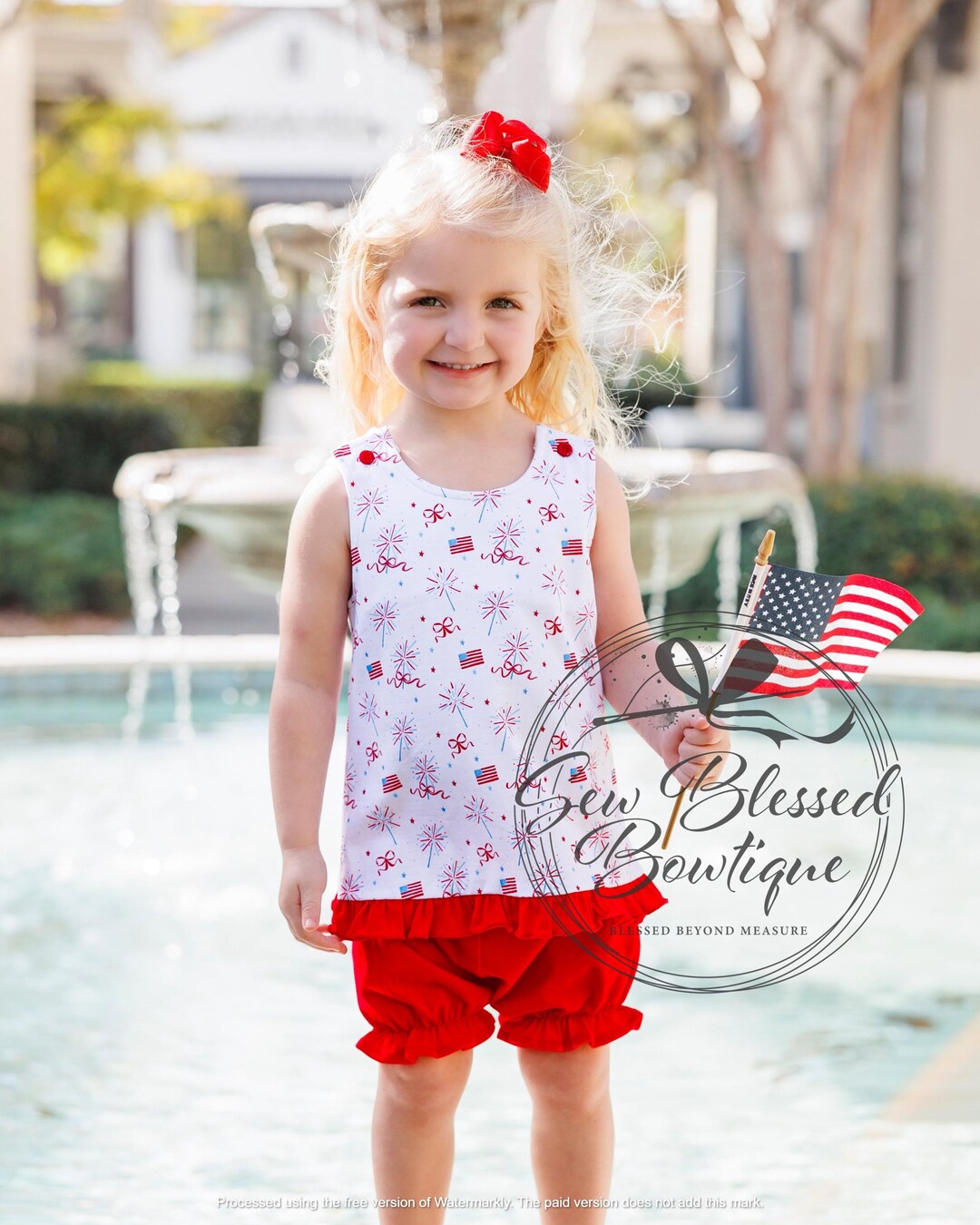 July 4th Girl's Bloomer Set * Fireworks and Freedom Themed Swingback ...