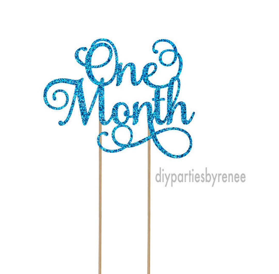 Cake Topper Birthday 20colours NEXT DAY POST One Month - Etsy