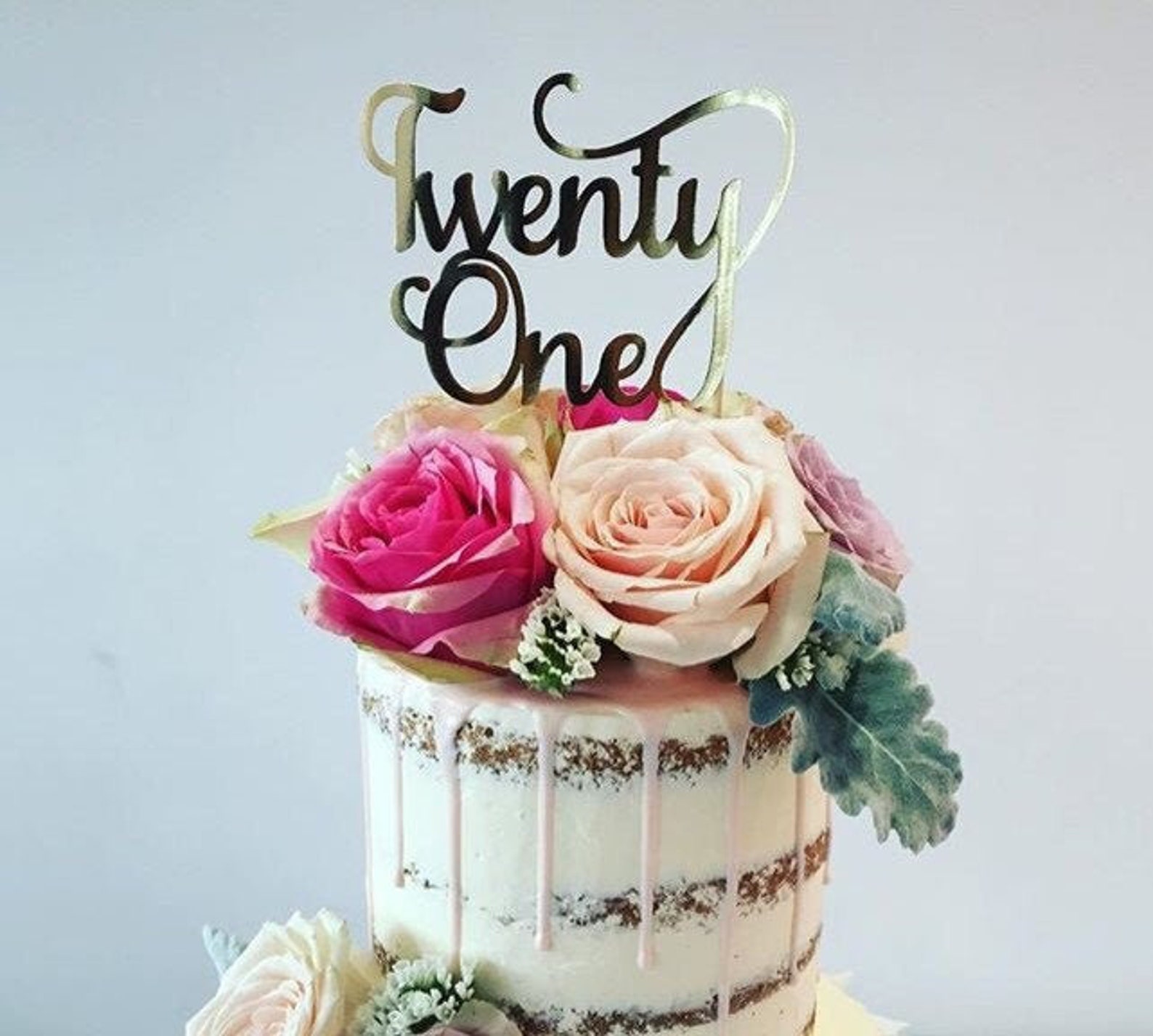 Cake Topper - 21st Twenty One - 20+colours - NEXT DAY POST - Etsy Australia