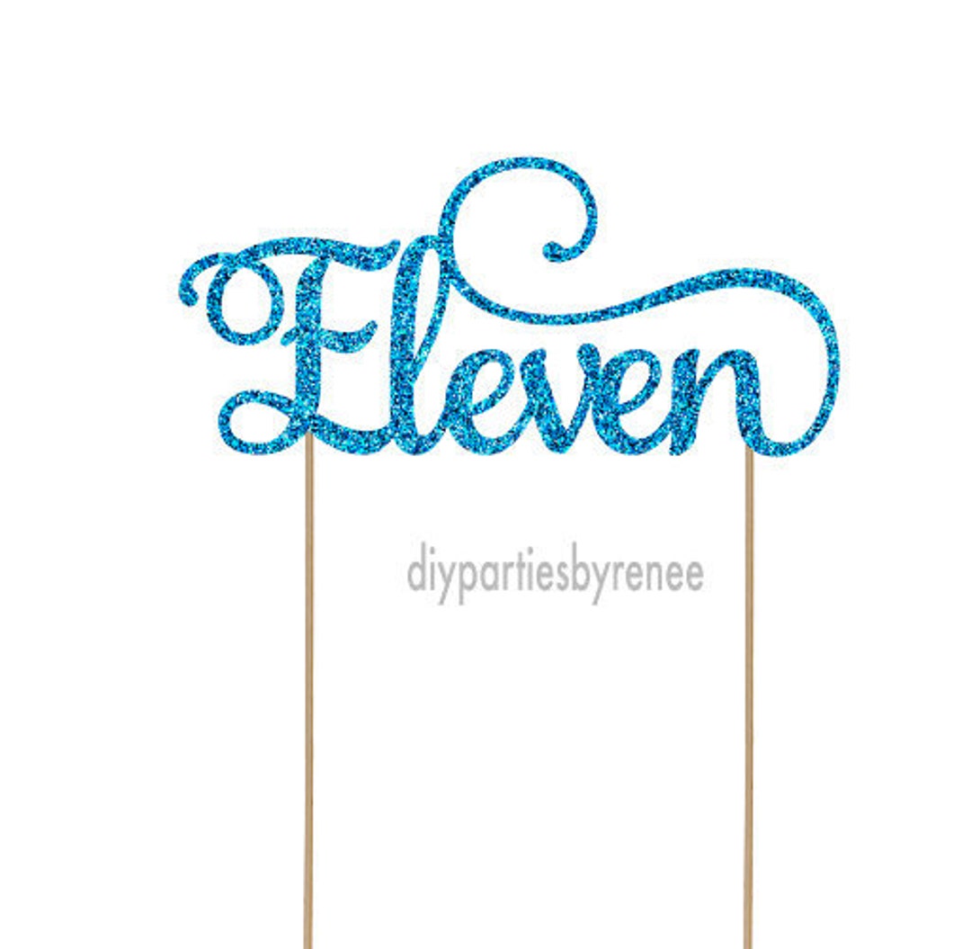 Cake Topper Anniversaire 11ème Onze 20Couleurs NEXT - Etsy France