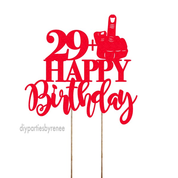 Finger Cake Topper - Etsy Australia