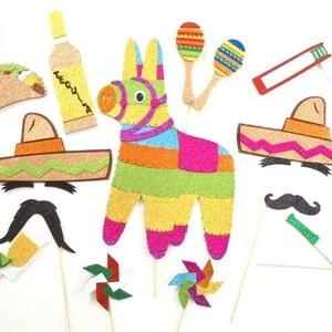 Cinco De Mayo Party/mexican Fiesta Photo Booth Props Mexican ...