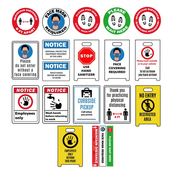 Office Safety Signs And Symbols