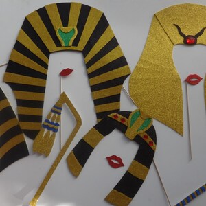 Egipcian King Tut Photo Booth Props Walk Like a Egipcian Party Photo ...