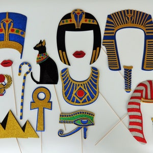 Egyptian King Tut Photo Booth Props Walk Like a Egyptian Party Photo ...