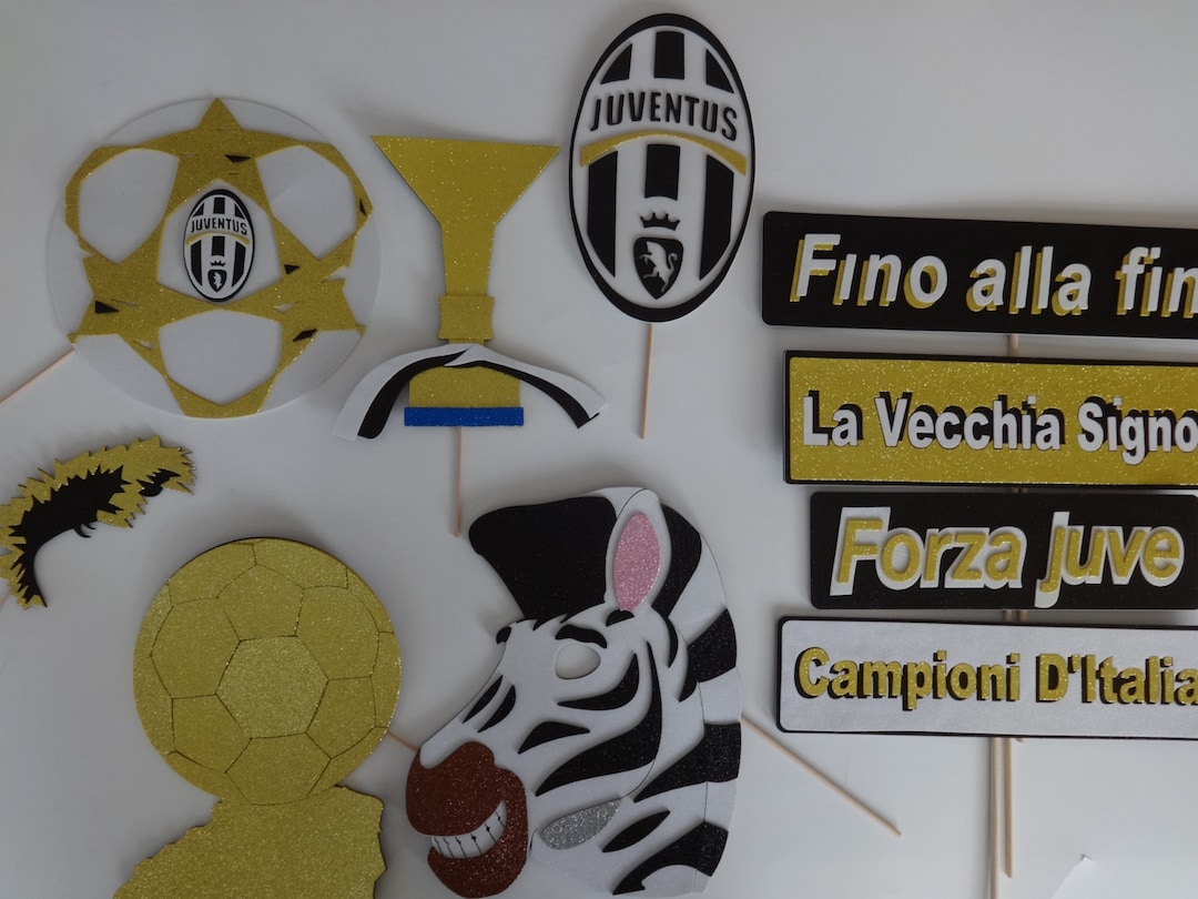 Juventus Photo Booth Props Soccer Fino Alla Fine Campioni D Italia La ...