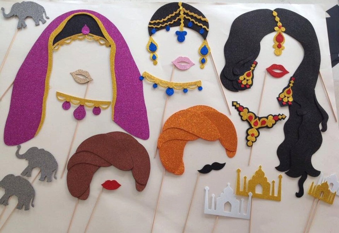 Bollywood Photo Booth Props Photo Booth Props Photo Booth Props Party ...