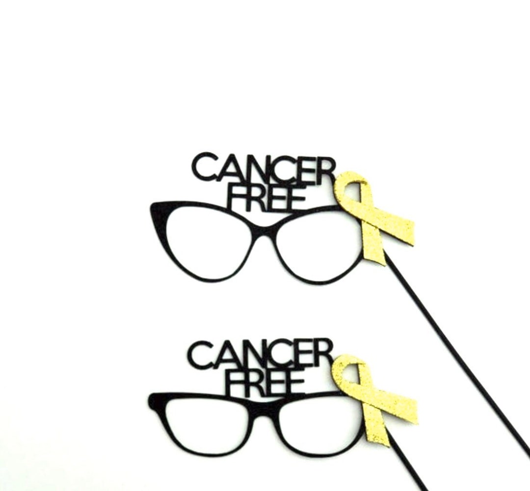 Cancer Survivor Photo Booth Props R Cancer Free Glasses Cancer ...