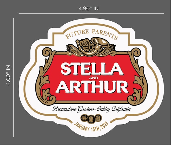 Cerveza Stella Artois Logo Sticker CERVEZA STELLA ARTOIS Digitaler