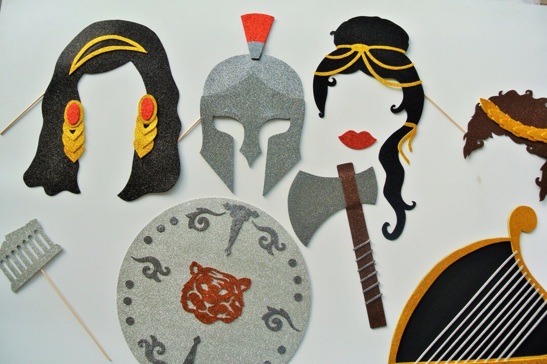 Gladiator Greece Roman Afrodity Photo Booth Props Toga Party Colleage ...