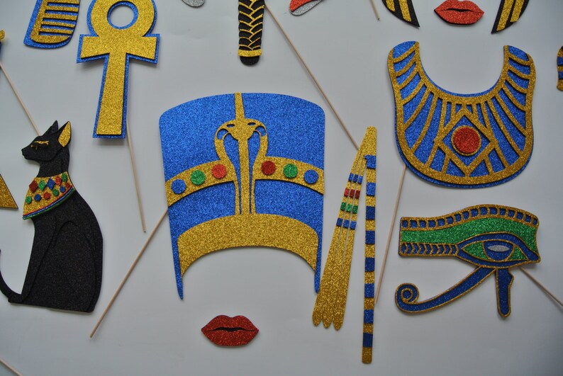 Egyptian King Tut Photo Booth Props Walk Like a Egyptian Party Photo ...