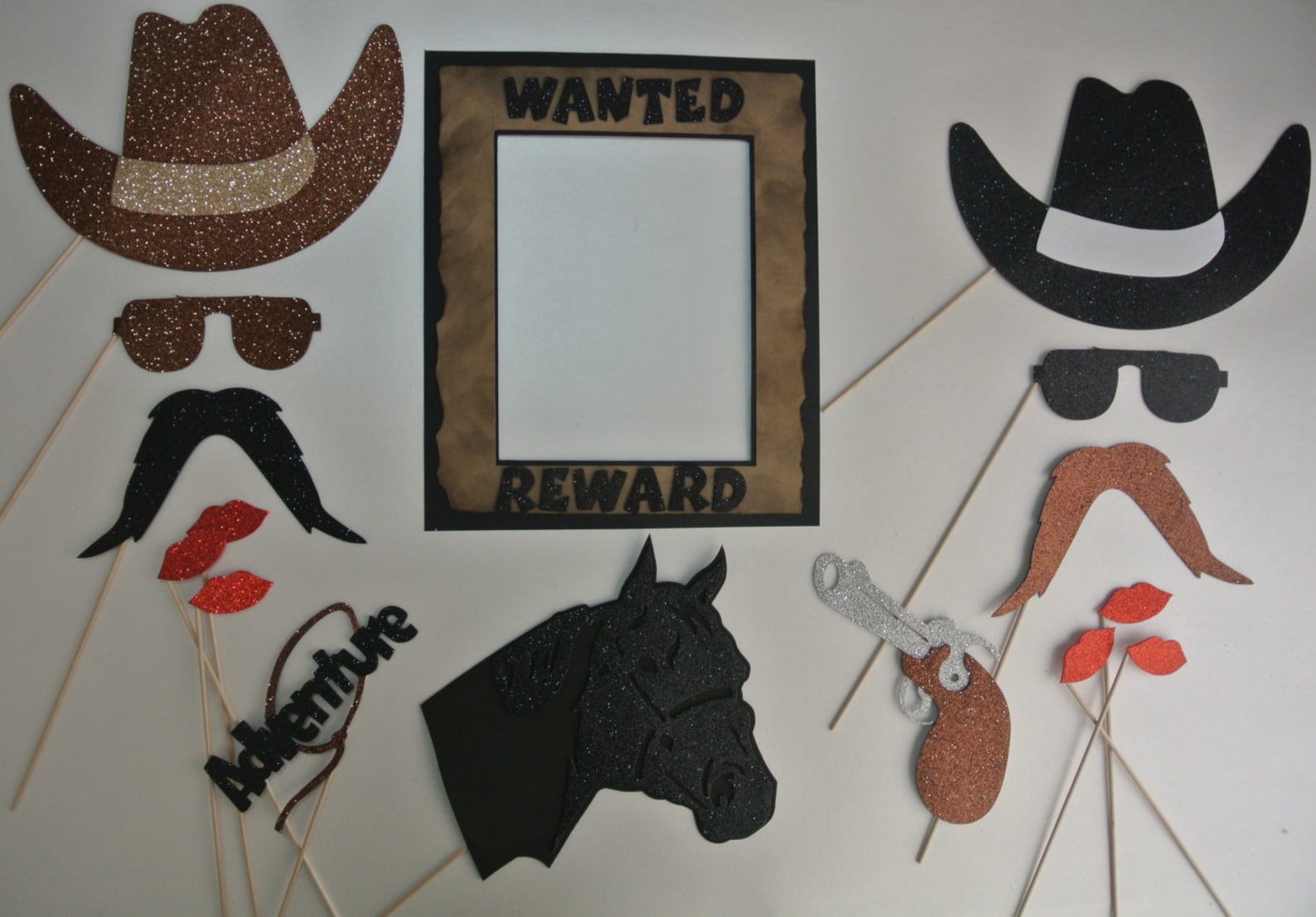Western Photo Booth Props Cowboy Photo Booth Props Sams Mustache - Etsy