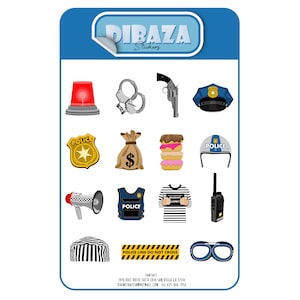 Police Officer Stickers Retirement Cops and Robbers Law Enforcement Cia ...