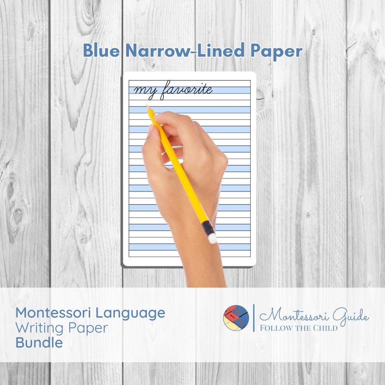 Montessori Writing Paper Bundle DIGITAL MATERIAL - Etsy