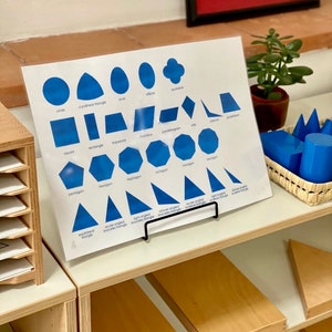 Montessori Geometry Cabinet Control Chart - Etsy