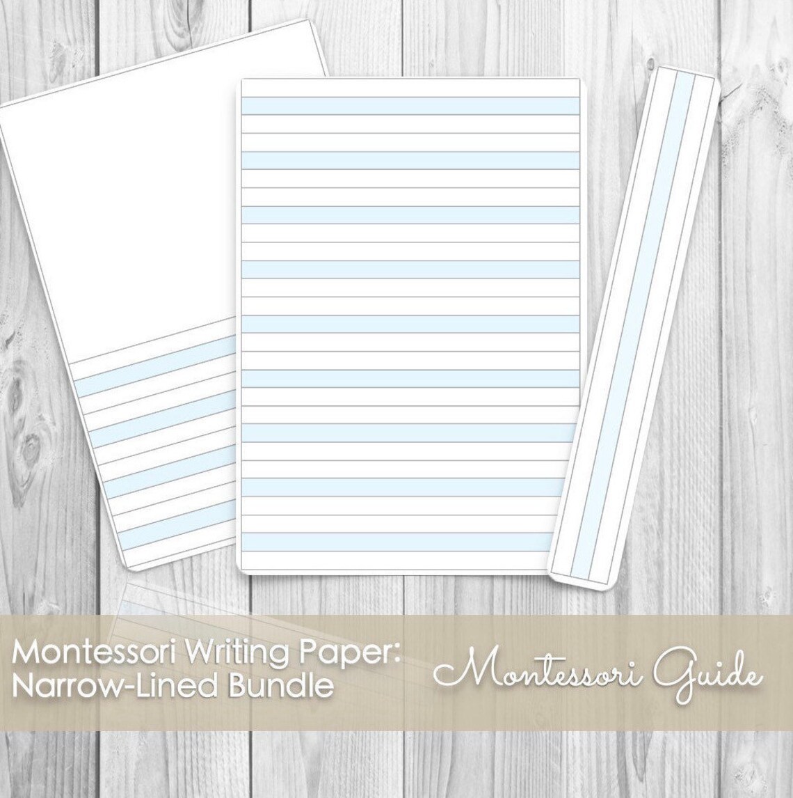 Montessori Writing Paper BUNDLE | Etsy