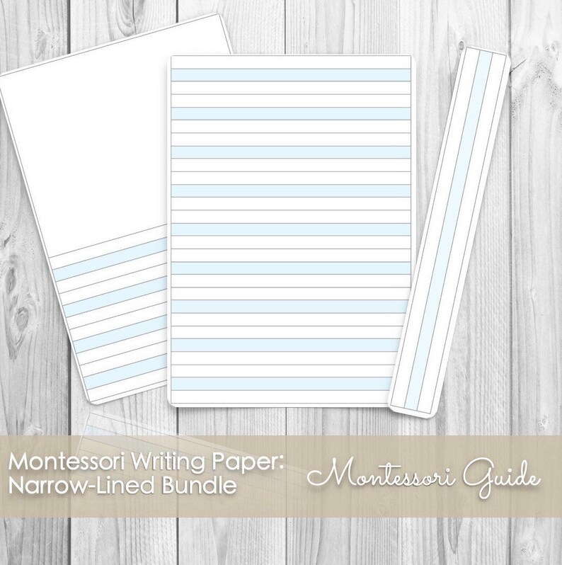 Montessori Writing Paper BUNDLE | Etsy