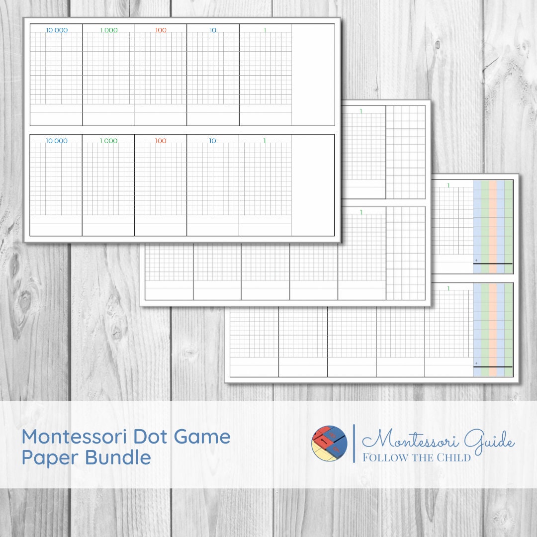 Montessori Dot Game BUNDLE - Etsy