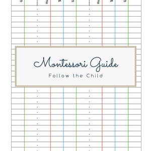 Montessori Large Bead Frame Paper - Etsy