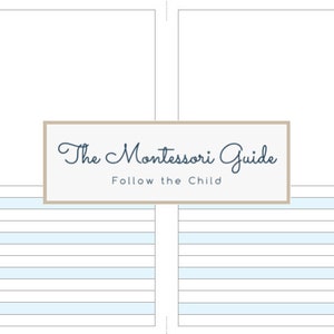 Montessori Writing Paper BUNDLE | Etsy