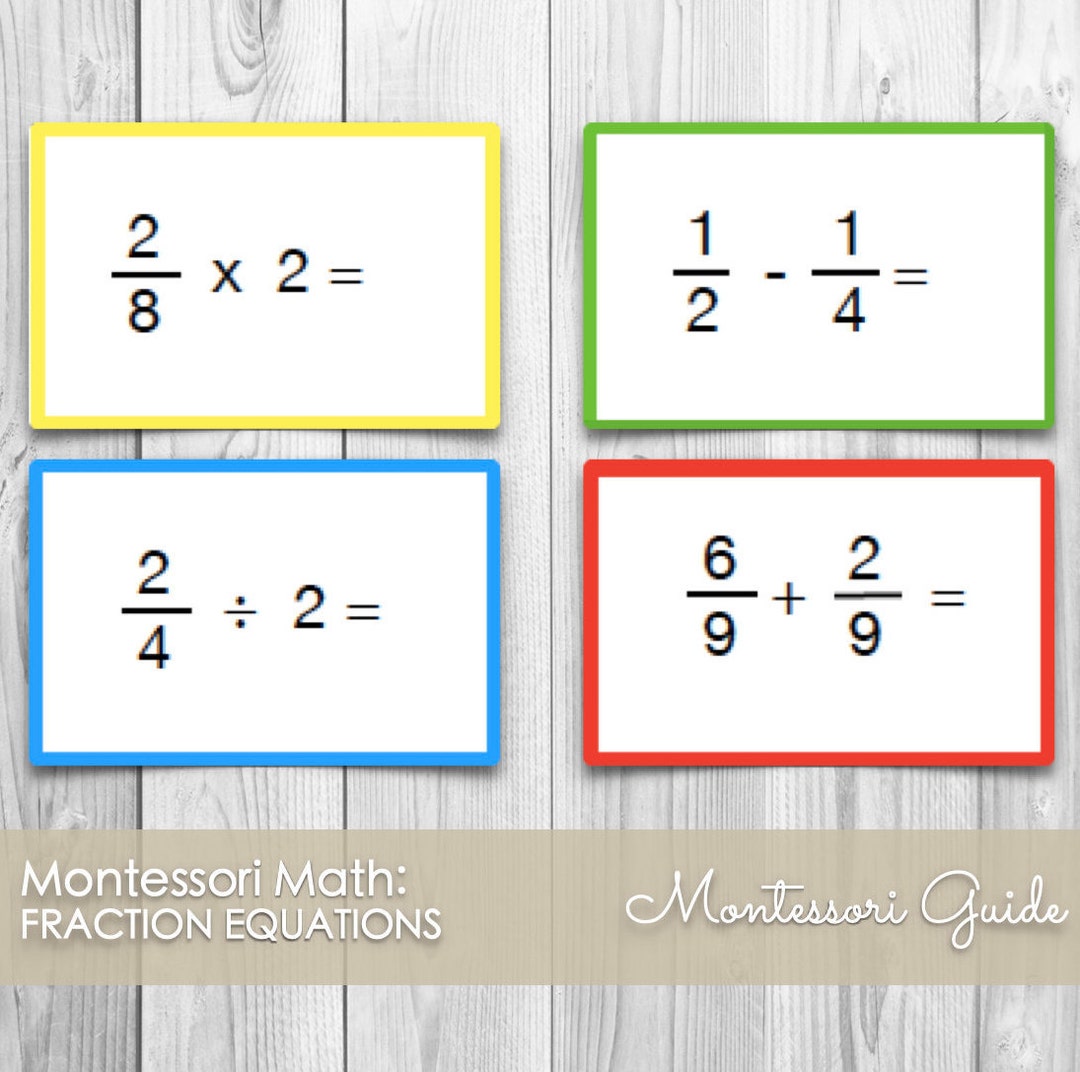 Fraction Equations - Etsy