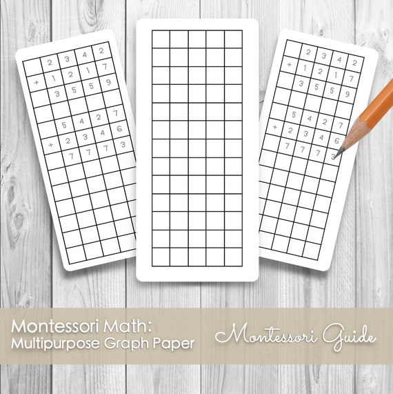 Montessori Graph Paper - Etsy