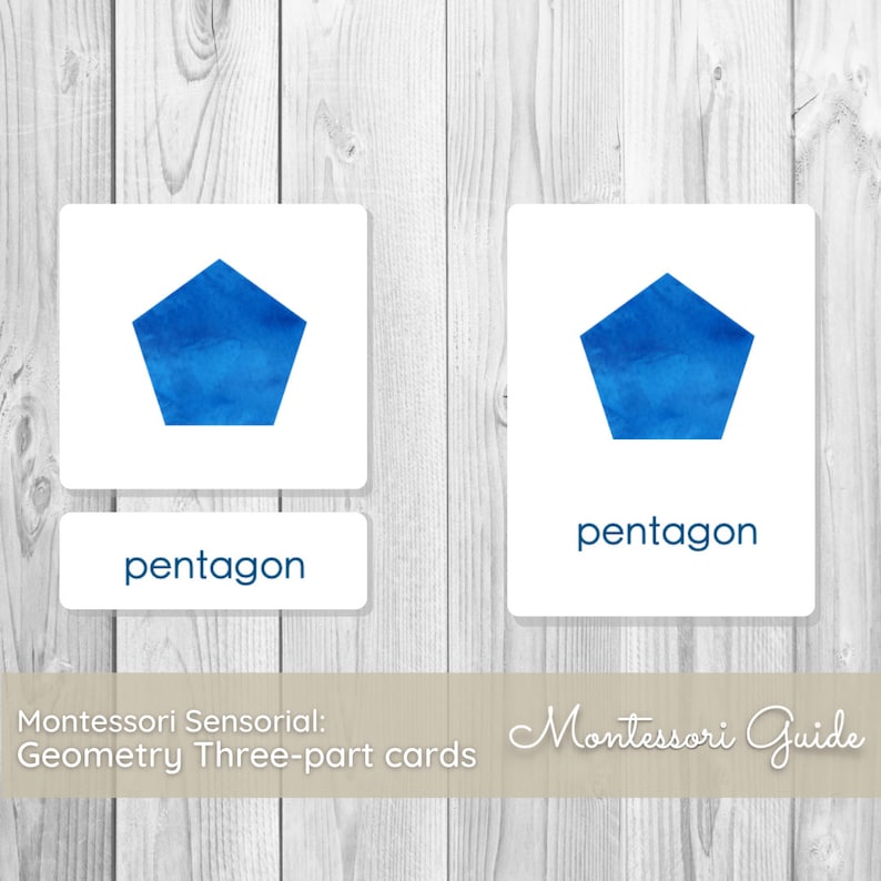 Montessori Geometry BUNDLE: Control Chart + Three-part Cards - Etsy