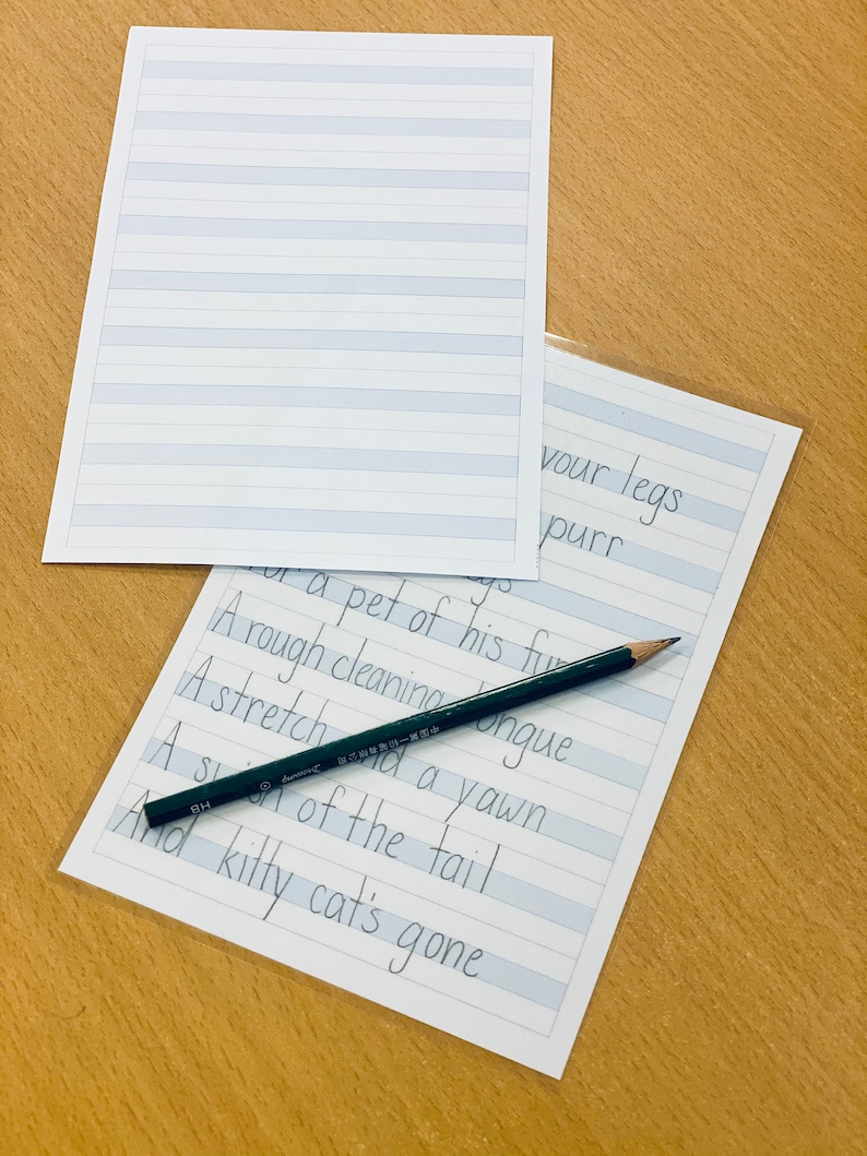 Montessori Writing Paper BUNDLE - Etsy